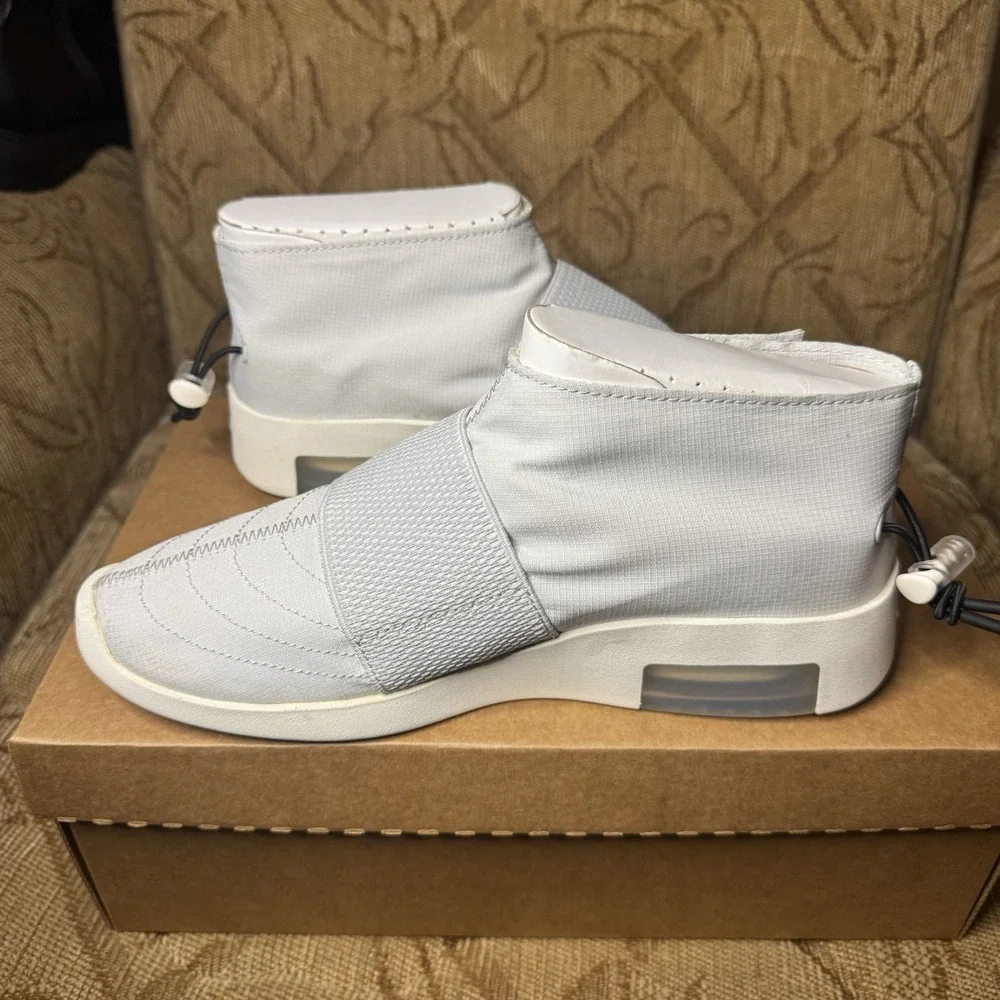 Nike | Shoes | Nike Air Fear Of God Moccasin In Pure Platinum Black ...
